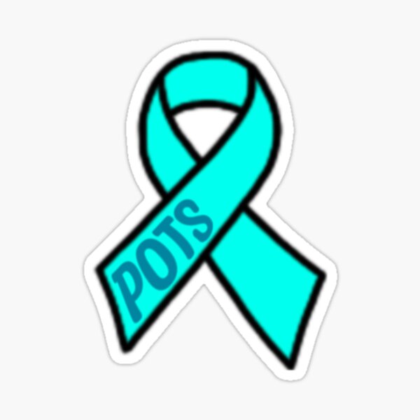 "POTS Awareness Ribbon" Sticker by CarriganBrooks | Redbubble