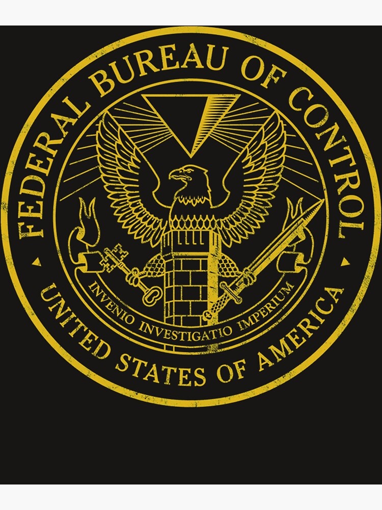 "Federal Bureau of Control Control Game Logo Distressed Logo" Art Print ...