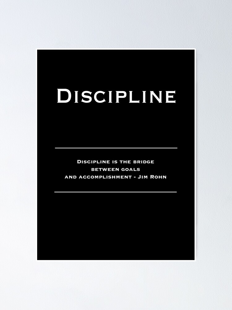 "Discipline - Motivational Inspirational Corporate Office Wall Art ...
