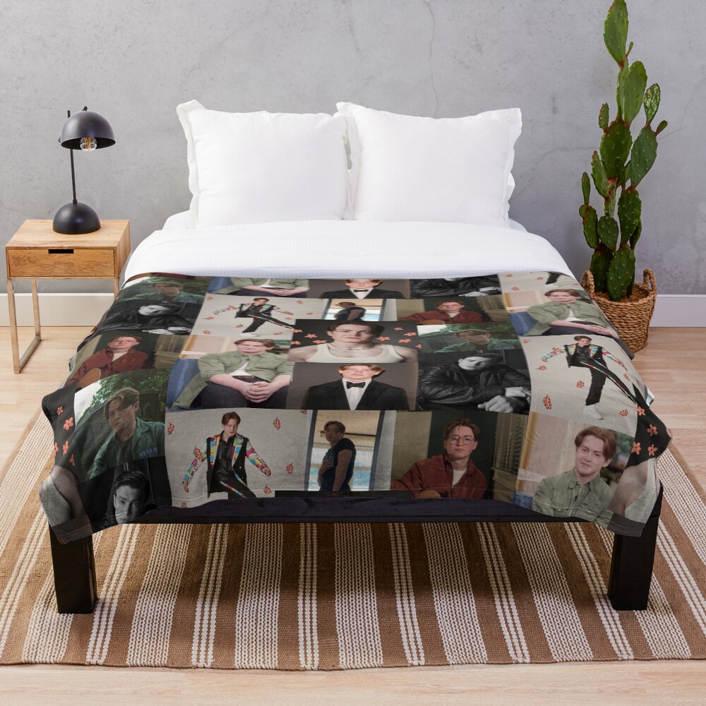 "Kit Connor collage" Throw Blanket for Sale by Carocker | Redbubble
