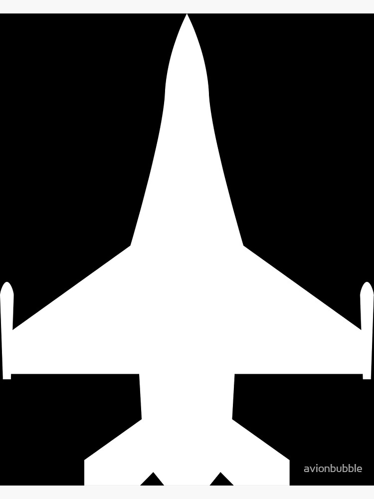 "Simple minimalist fighter jet plain white" Art Print for Sale by ...