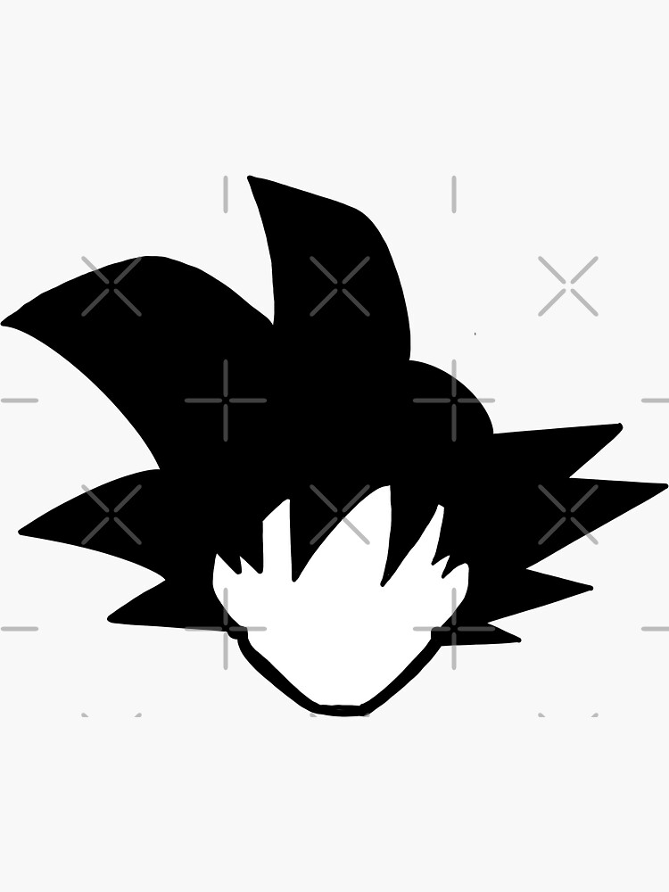 "Goku Head" Sticker for Sale by Deadlykisses77 | Redbubble