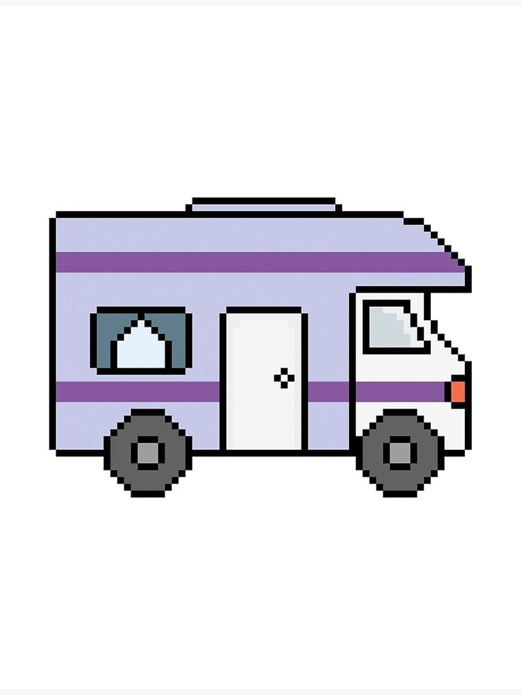 "family caravan pixel" Poster for Sale by therkmr | Redbubble