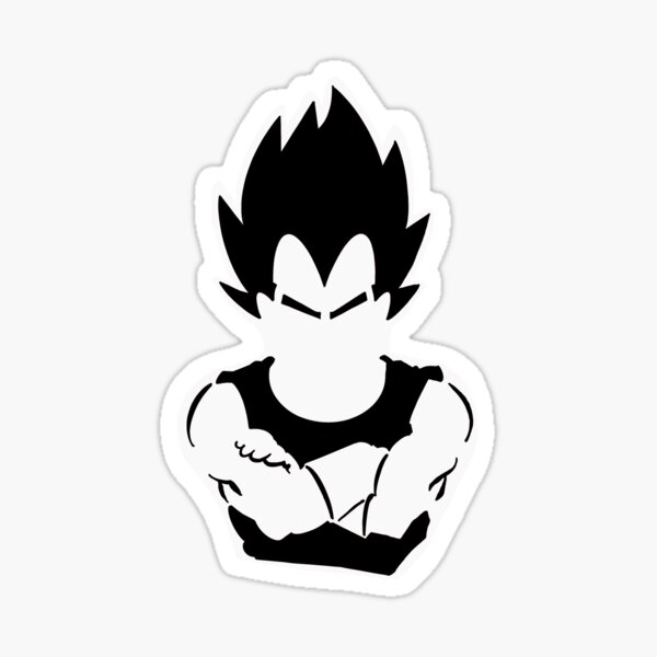 "Vegeta " Sticker for Sale by Deadlykisses77 | Redbubble