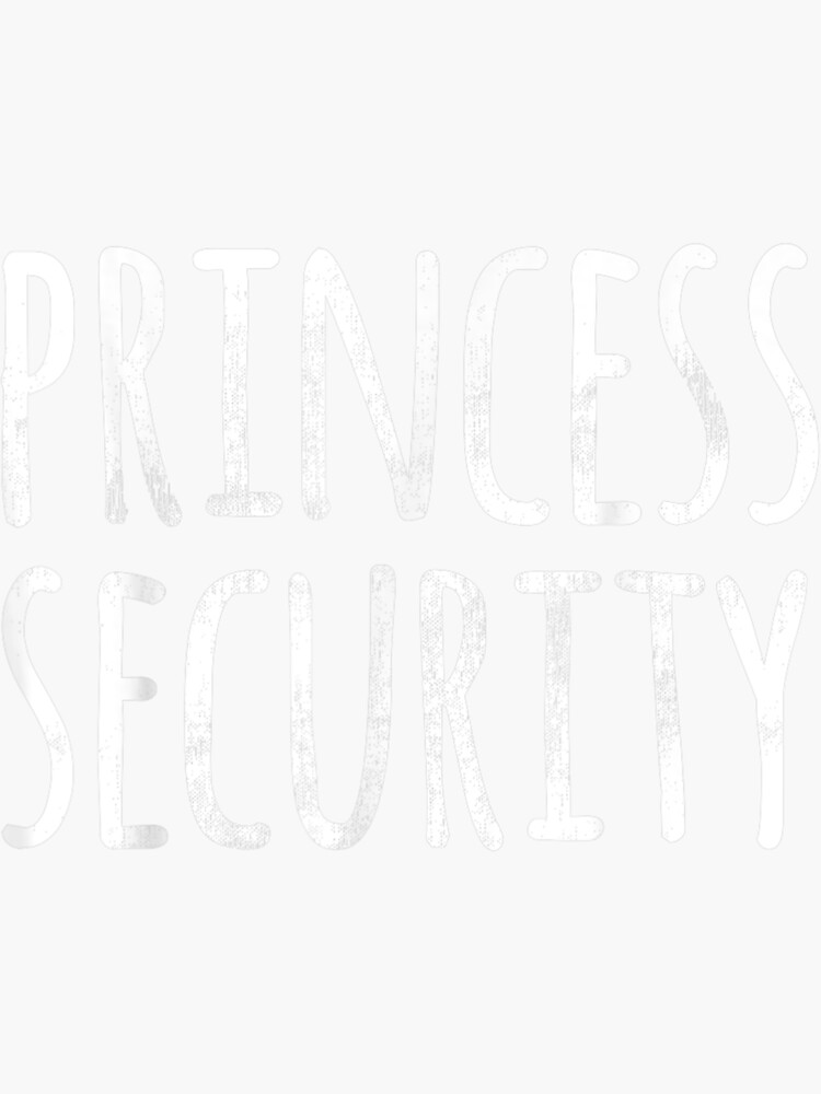 "Princess Security Halloween Costume Dad Men Matching Easy" Sticker for ...