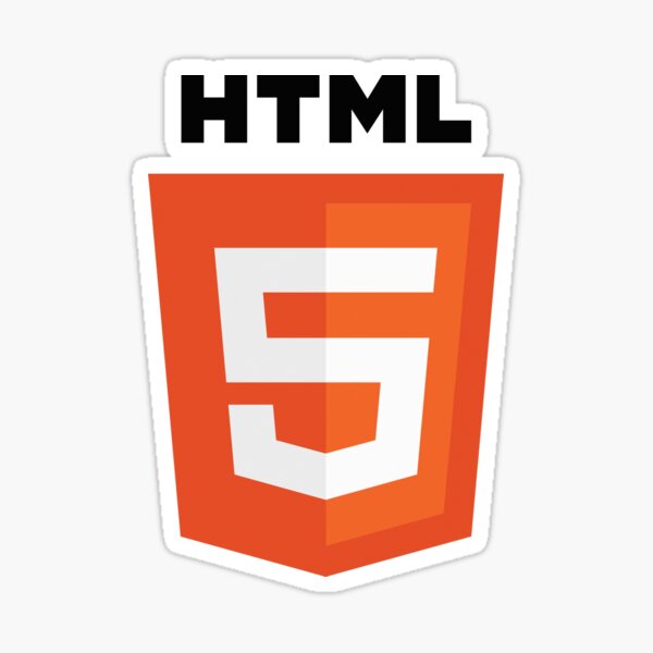 "HTML 5 programming language logo" Sticker for Sale by UnitShifter ...