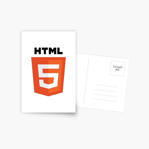"HTML 5 programming language logo" Postcard for Sale by UnitShifter ...