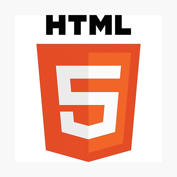 "HTML 5 programming language logo" Photographic Print by UnitShifter ...