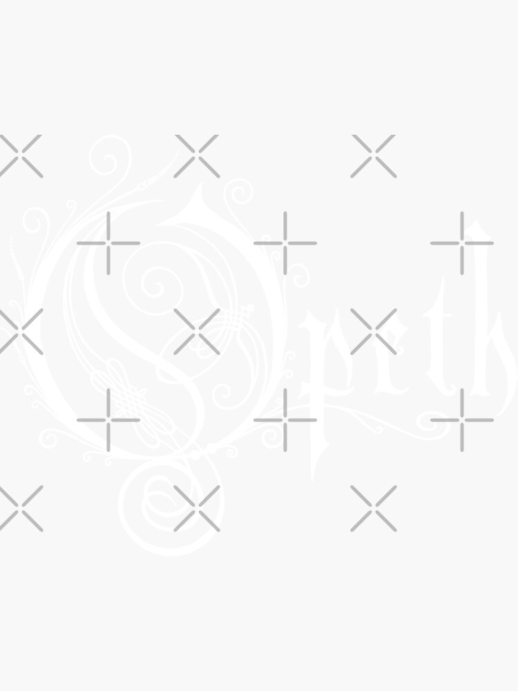 "Opéth Logo" Sticker for Sale by Armandoiu12 | Redbubble