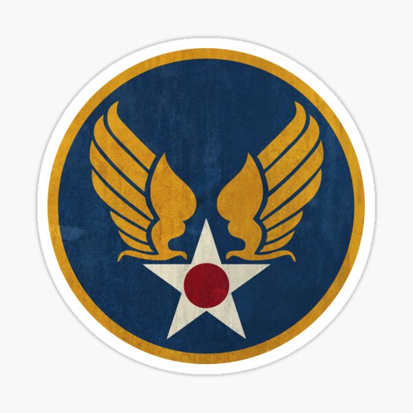 "US Army Air Force Vintage Emblem V02" Sticker by Lidra-Redesign ...