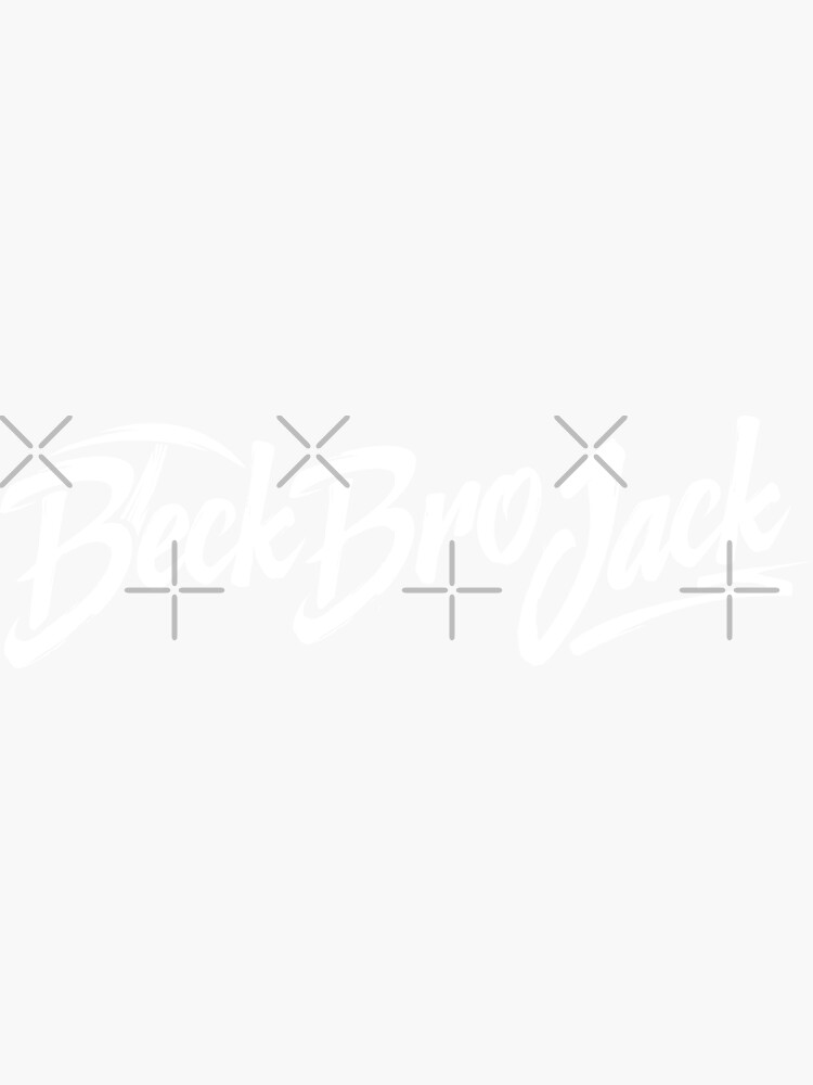 "Beckbrojack Merch Beck Bro Jack Logo" Sticker by SalMaiShop | Redbubble