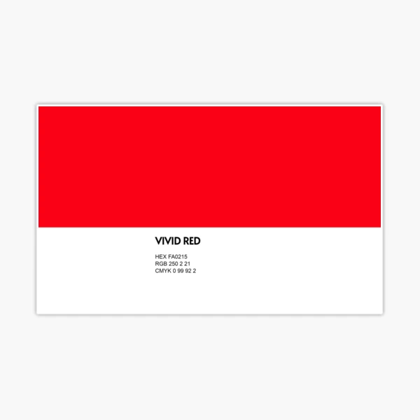 Pantone Colors Bright Red