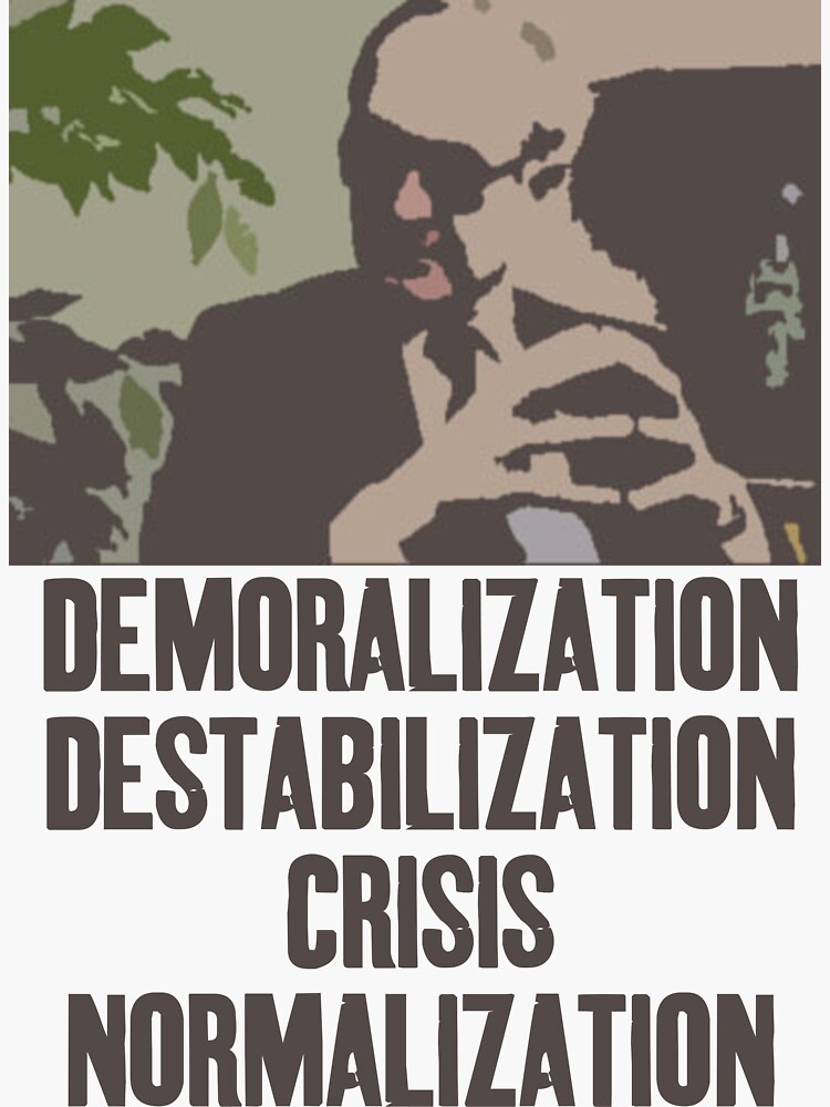 "Yuri Bezmenov Demoralization Destabilization Crisis Normalization ...