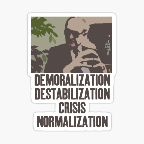 "Yuri Bezmenov Demoralization Destabilization Crisis Normalization ...