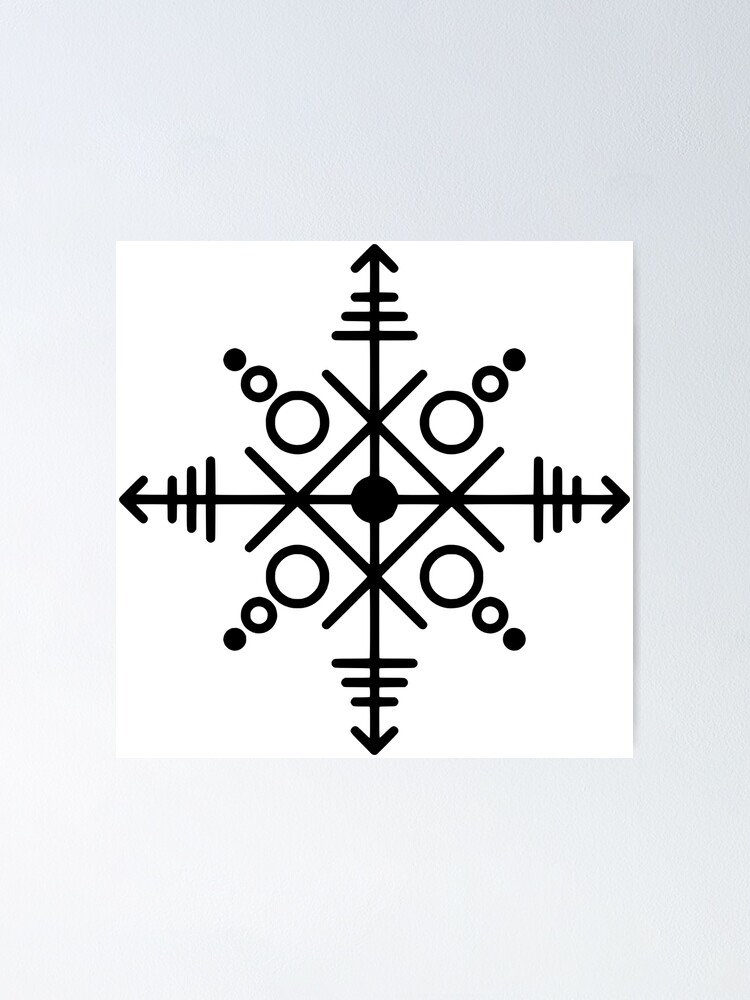 "Protection Sigil - Wicca / Magick Witch Symbol" Poster by Brother-B ...