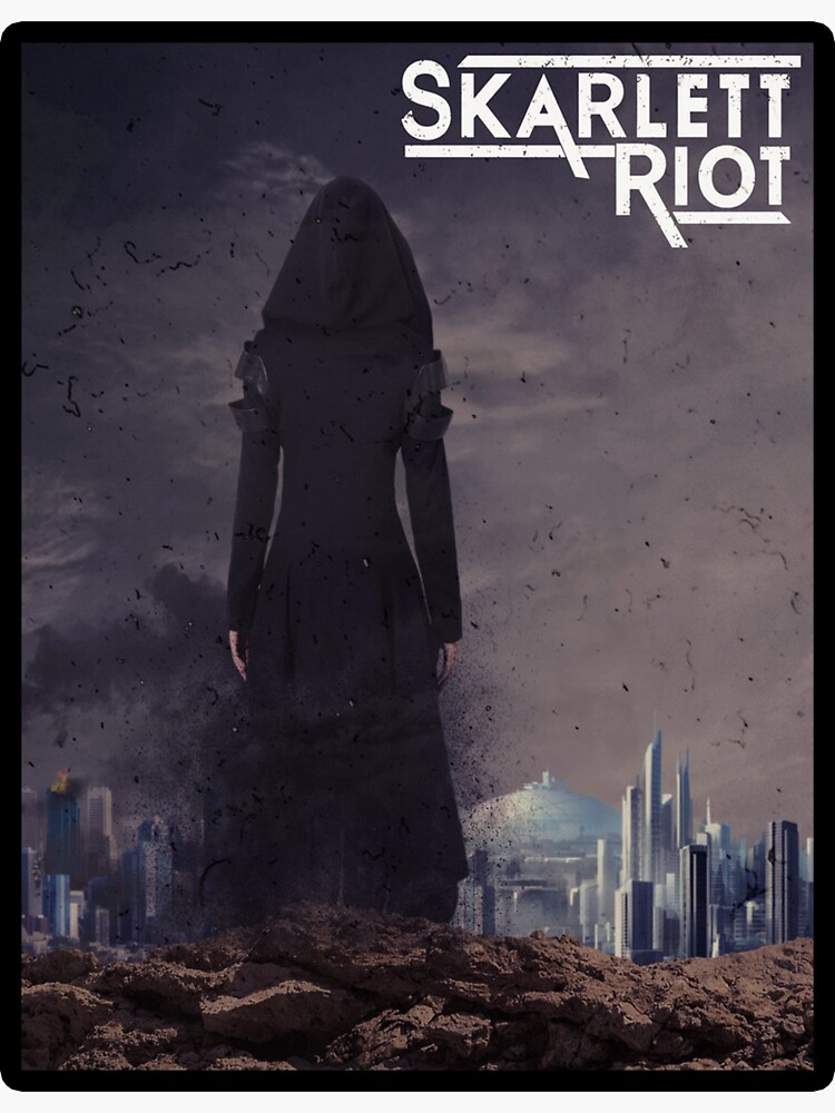 Pegatina «OBRA DE ARTE DE SKARLETT RIOT BAND» de zxgasskenx08 | Redbubble