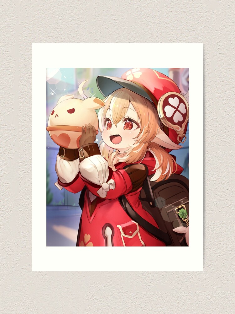 Lámina artística «Klee Genshin Impact Mondstadt Pyro Visión Anime Loli ...