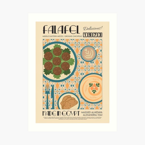 "The Falafel" Art Print for Sale by MarionHostetter | Redbubble