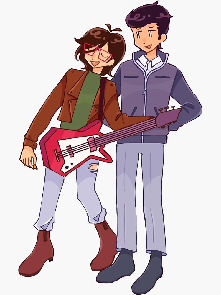 "ryan and min gi infinity train book 4" Sticker by ohcitron | Redbubble