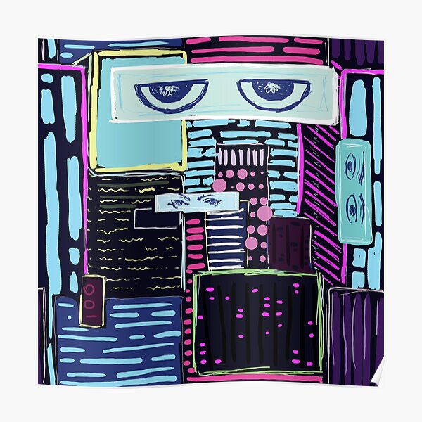 "Psycho City" Poster by n4n1 | Redbubble