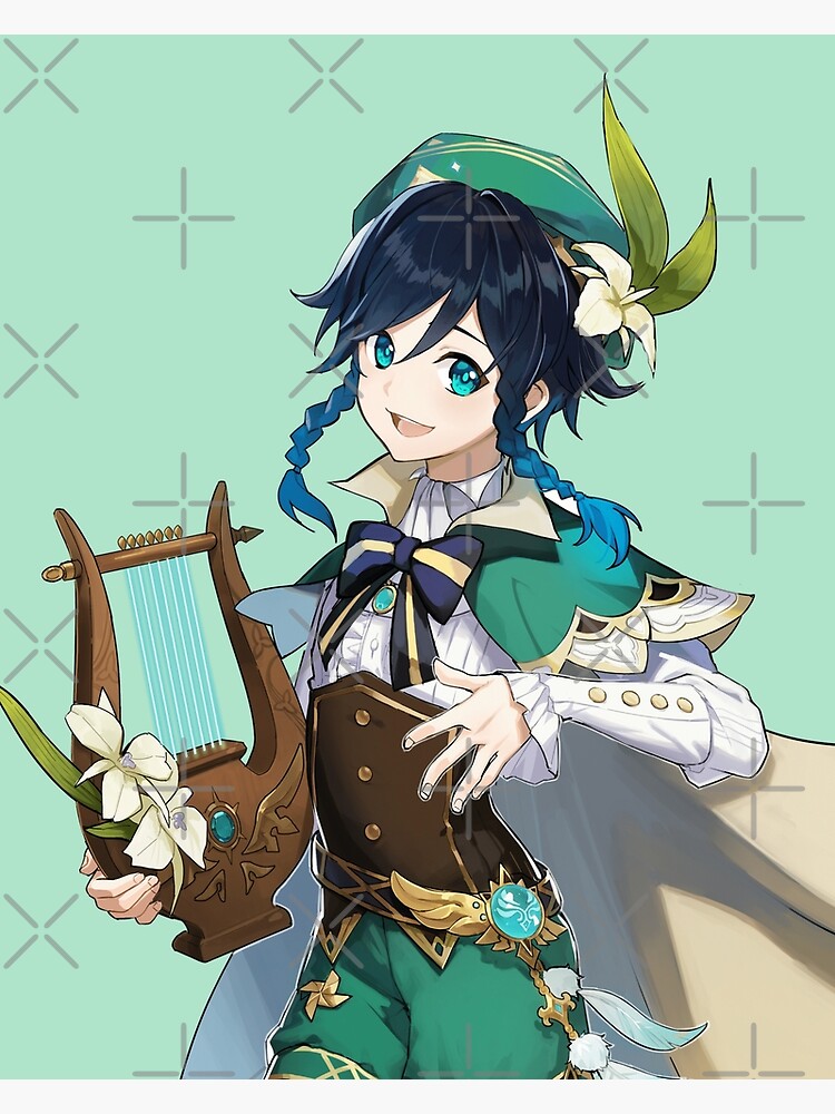 "Venti Genshin Impact Mondstadt Anemo Vision" Poster von shopdokidoki ...