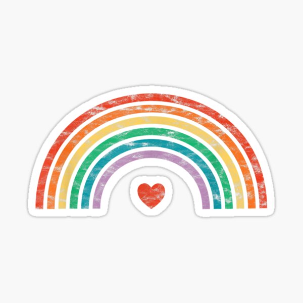 "LGBT Rainbow" Sticker for Sale by RetrooTees | Redbubble