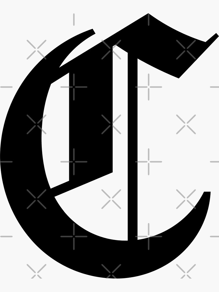 "Old English Letter C, Initial C" Sticker for Sale by Fashionxj | Redbubble