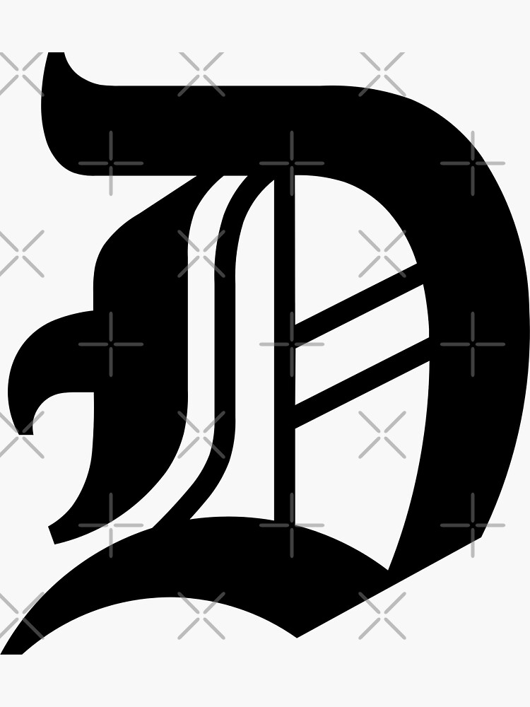 "Old English Letter D, Initial D" Sticker for Sale by Fashionxj | Redbubble