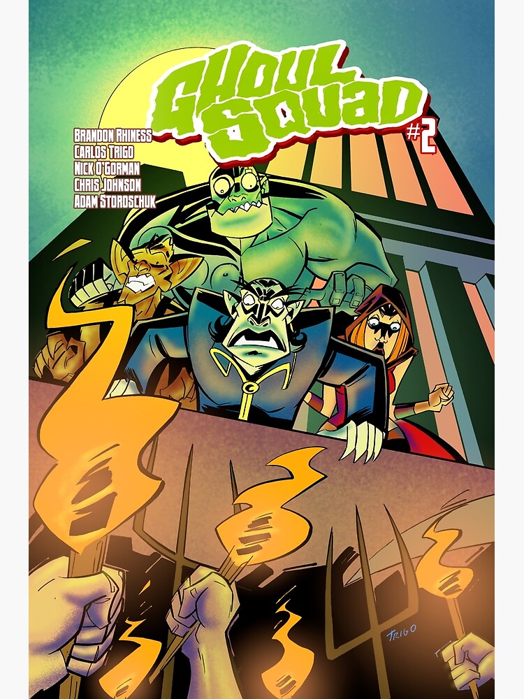 Póster «Diseño de portada de cómic "Ghoul Squad #2"» de HigherUniverse | Redbubble