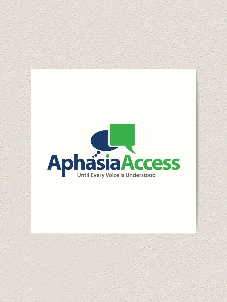 "Aphasia Access Classic Logo" Art Print for Sale by AphasiaAcc | Redbubble
