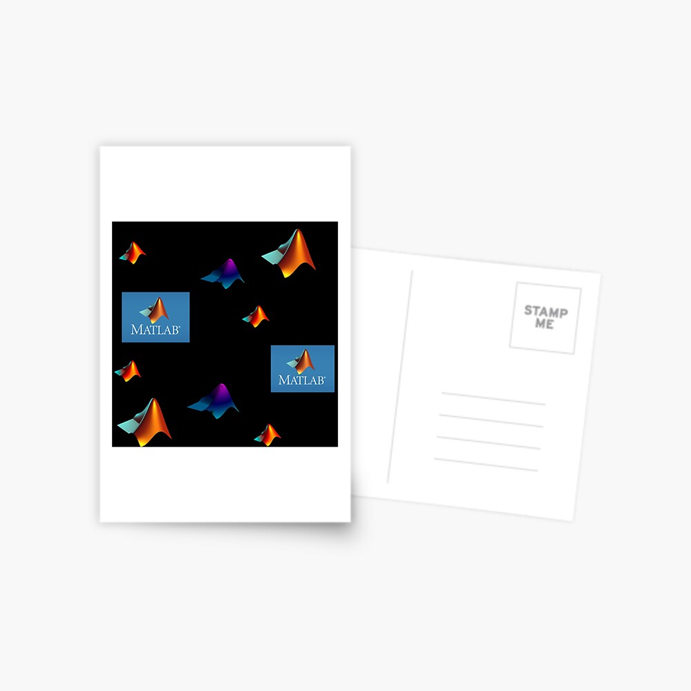 "matlab/mathlab assorted coding language logo" Postcard by ...