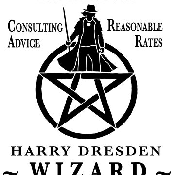 "Harry Dresden: Wizard Advertisement " Sticker for Sale by Evelumen ...