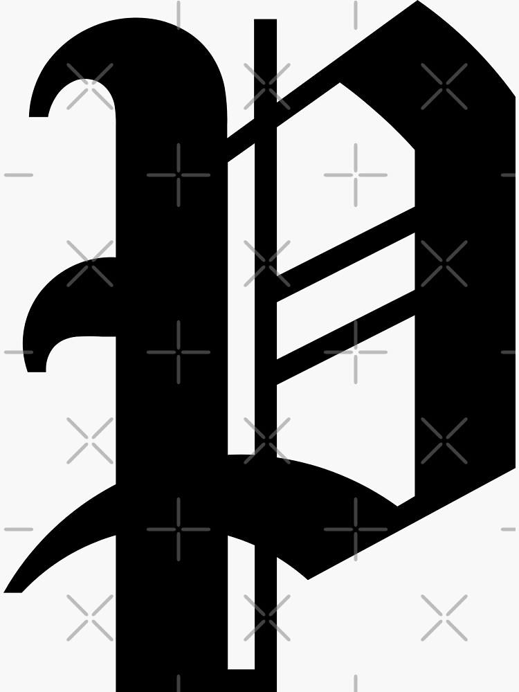 "Old English Letter P, Initial P" Sticker for Sale by Fashionxj | Redbubble