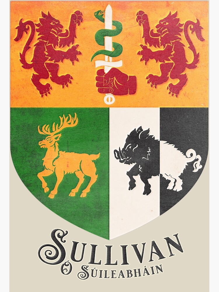 "Sullivan Coat of Arms" Poster for Sale by Sweenee | Redbubble