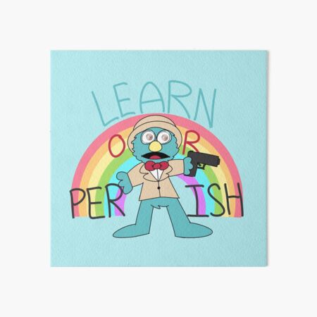 "Puppet History Professor Learn or Perish" Art Board Print by mortiest ...