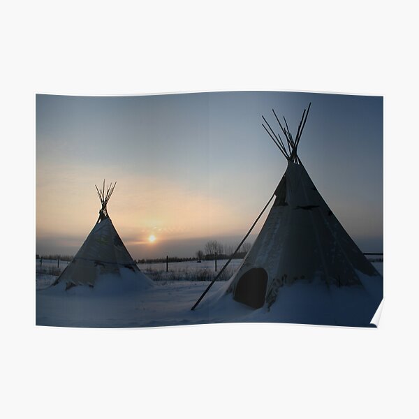 "PLAINS CREE TIPI" Poster by umpa1 | Redbubble
