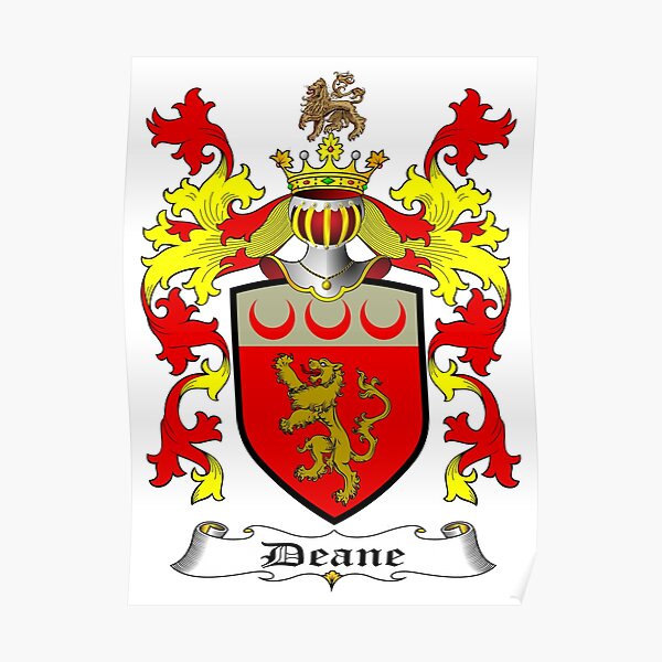"DEANE FAMILY CREST" Poster for Sale by CathalDevlin | Redbubble