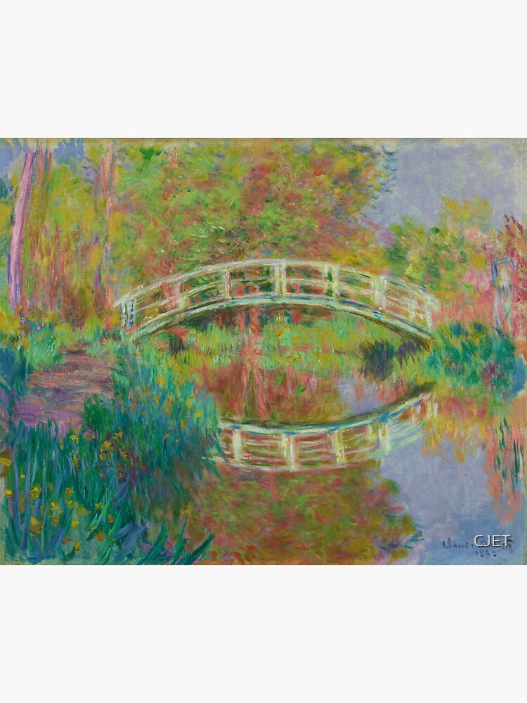 "Japanese Footbridge, Giverny | Claude Monet | 1895 Impressionism Art ...