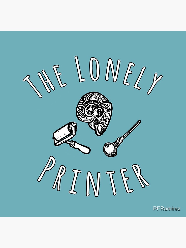"The Lonely Printer Logo " Poster for Sale by PFRamirez | Redbubble