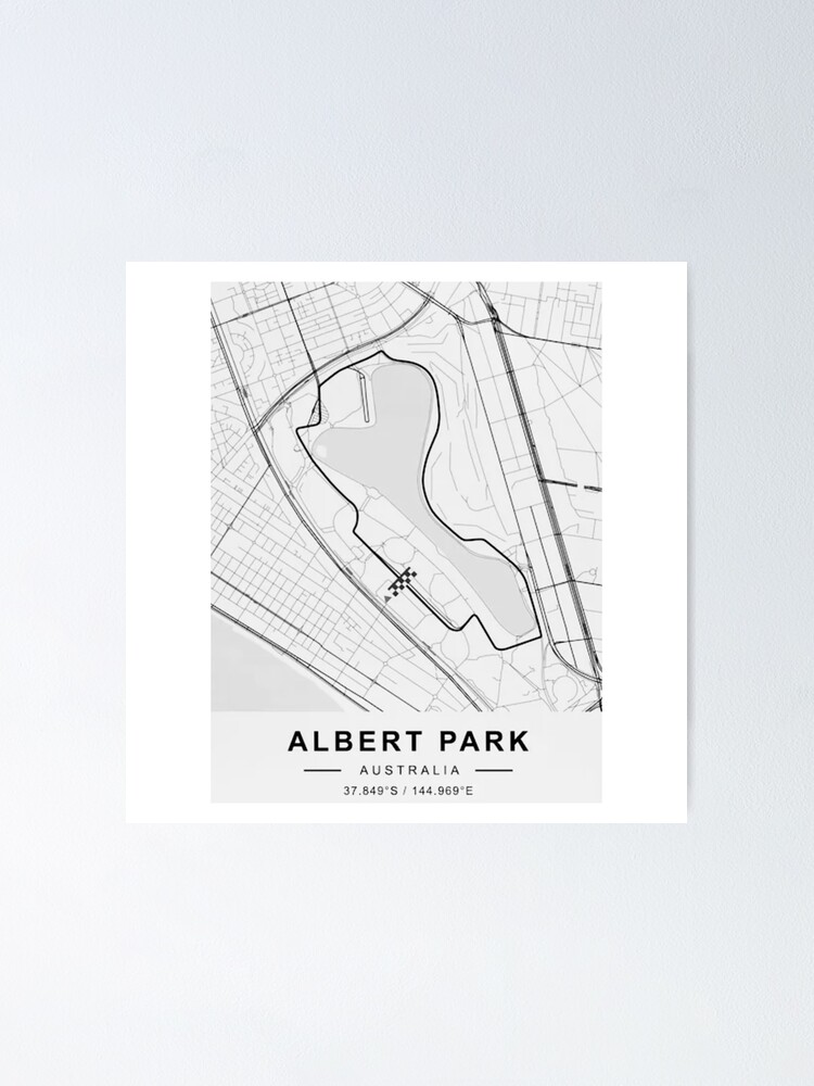 "Albert Park Australia circuit" Poster for Sale by Le-Eef | Redbubble