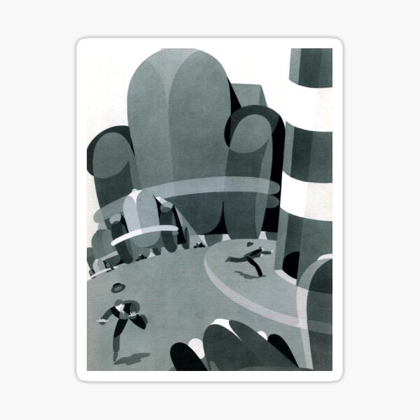 "Dromophobia - Remastered Artwork from 1931" Sticker for Sale by ...