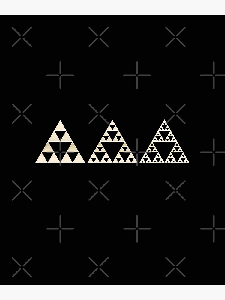"Sierpinski Triangle Mathématiques Fractale Maths Géométrie " Poster by ...
