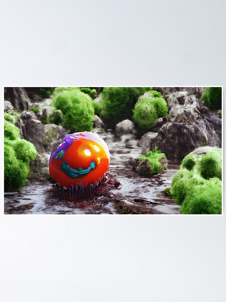 "Happy Goodie Ball of Ooze" Poster for Sale by BizarreTherapy | Redbubble