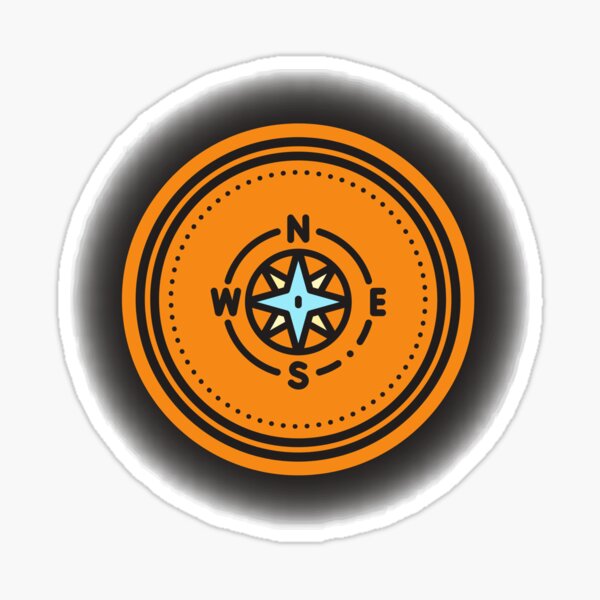 Compass Sticker Sticker For Sale By Uvctdesign Redbubble