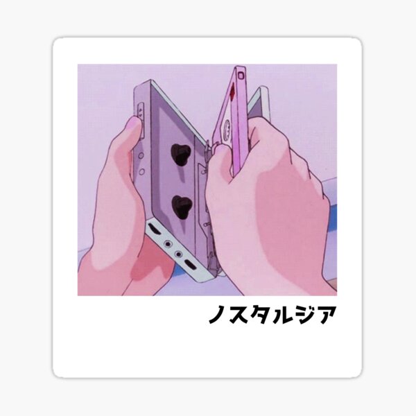"Anime Walkman Cassette | Retro Anime Aesthetic" Sticker for Sale by ...