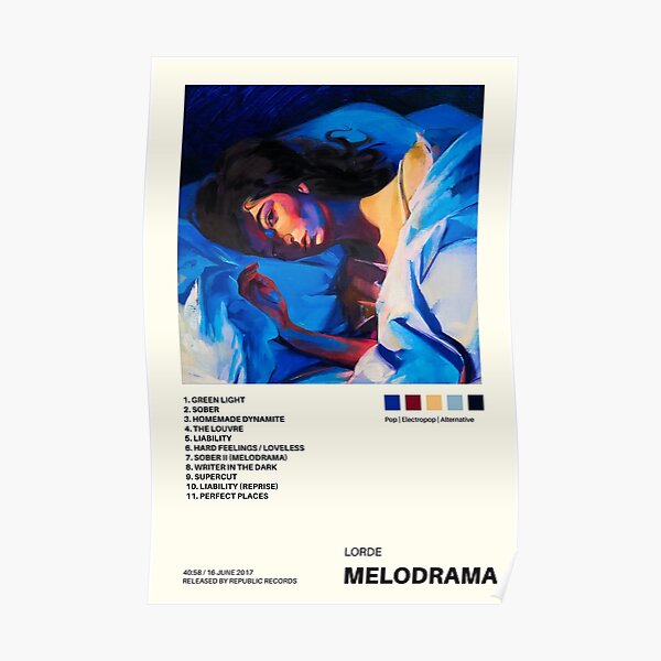 "Melodrama by Lorde" Poster for Sale by Unemployed Posters | Redbubble