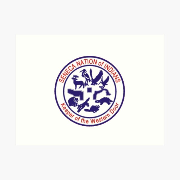 "Seal of Seneca Nation of Indians Reservation New York USA" Art Print ...