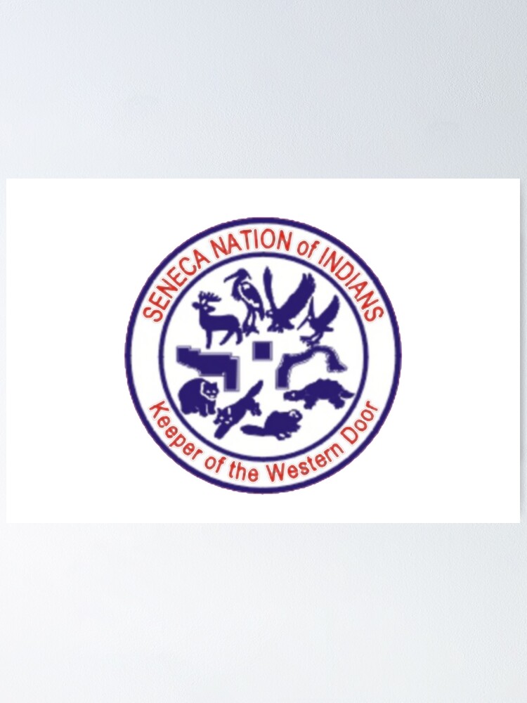 "Seal of Seneca Nation of Indians Reservation New York USA" Poster for ...