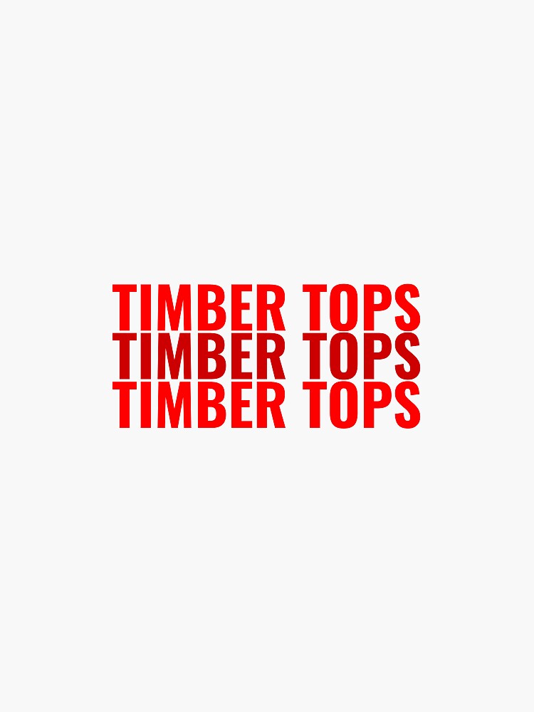 "camp timber tops sticker" Sticker by vanessakramer | Redbubble