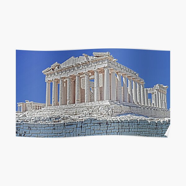 "Acropolis Athens " Poster for Sale by CalliopeCr | Redbubble